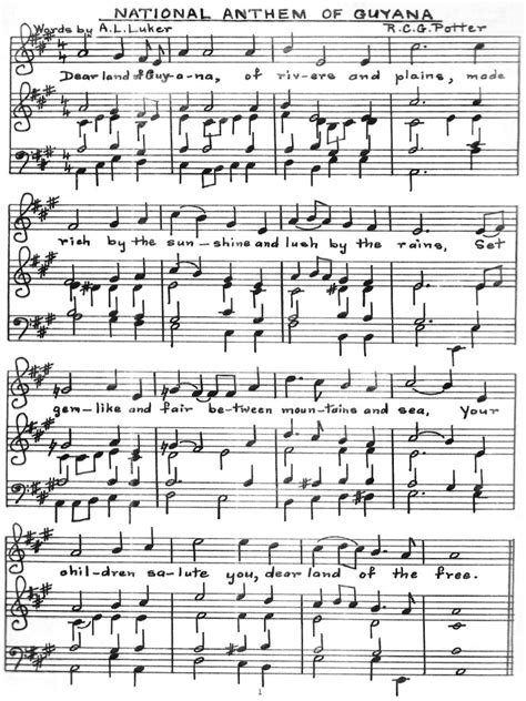 Guyanas National Anthem Overview Pdf