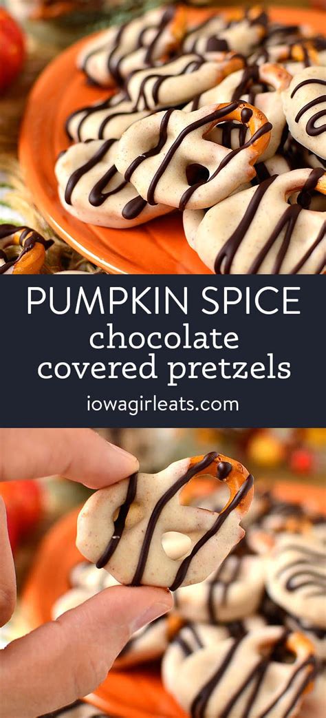 Pumpkin Spice Chocolate Covered Pretzels Gluten Free