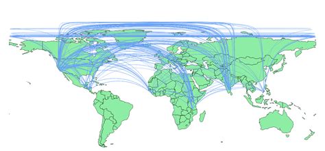Postgis Making Great Circle Arcs Which Look Good On Web Mercator Map Geographic Information