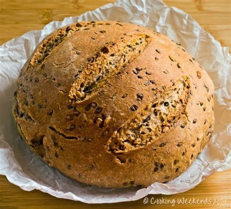 Seeded No Knead Barley Bread Recipe