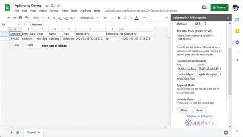 Connect Shortcut API To Google Sheets [Integration] – Apipheny