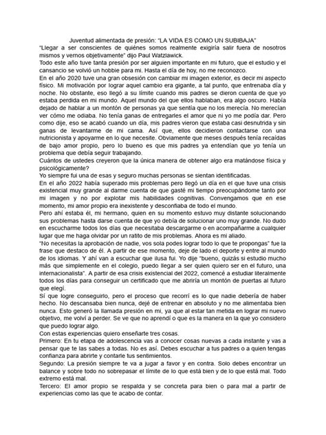 Discurso Juani Pdf Amor