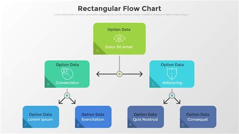 Workflow Diagram Or Flow Chart With Colorful Rectangular Elements