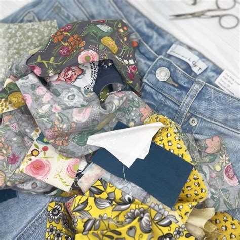 Diy Patchwork Jeans Tutorial Quilters Candy