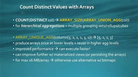 Count Distinct Values With Json Arrays In Snowflake Youtube
