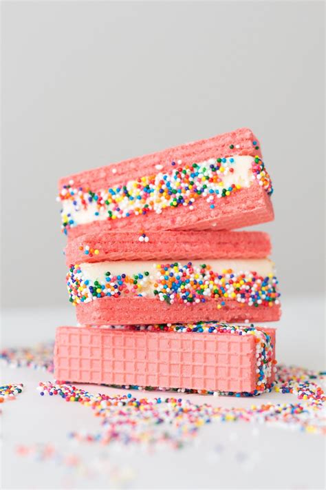 Strawberry Wafer Ice Cream Sandwiches Jamie Kamber Recipe Ice