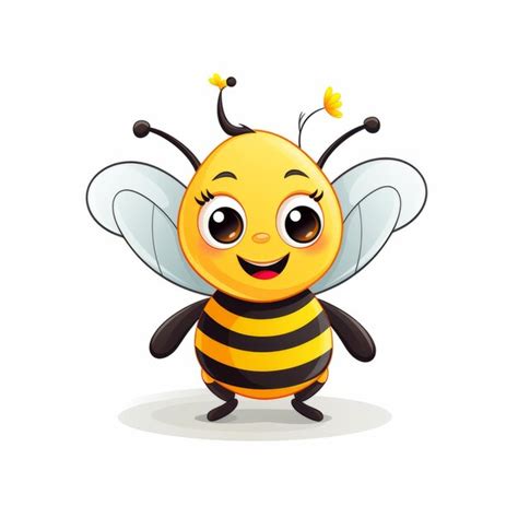 Premium Photo Buzzy Elegance Mesmerizing Bee Clip Art Flourishing On