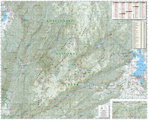 Kosciuszko National Park Nsw Topographic Map Shop Mapworld