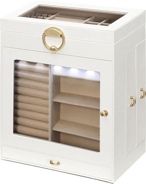 Hzuaneri Schmuckschatulle Schmuck Organizer Mit 5 Lagiger Aufbewahrung Schmuckaufbewahrung Mit