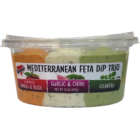 Hannah Mediterranean Feta Dip Trio 15 Ounces 1572934 7 69