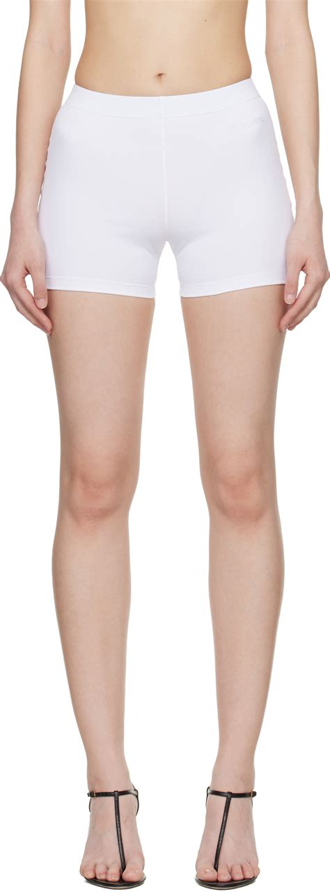 Vetements White Push Up Yoga Shorts Vetements