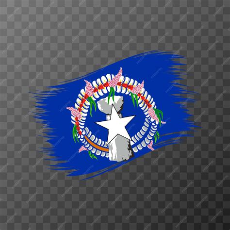 Premium Vector Northern Mariana Islands National Flag Grunge Brush