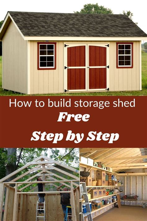 Build Free Storage Shed Step By Step Is It Cheaper To Build Your Own Shed Shed Diy Storage