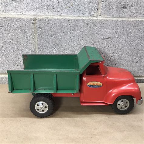 Vintage Tonka Pressed Steel Aerial Sand Loader With Dump Truck