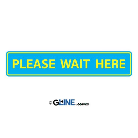 Please Wait Queue And Crowd Control Marker