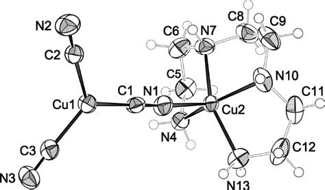The Molecular Structure Of The [cutrien Cn Cu Cn 2 ] Molecule With