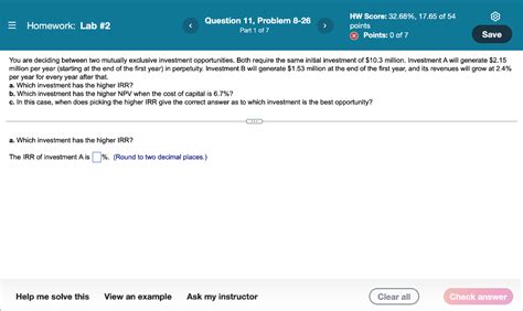 Solved Homework Lab 2 Question 11 Problem 8 26 Part 1 Of