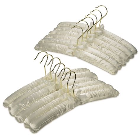 Padded Hangers Set Of 12 Premium Heavy Duty Thick Satin Soft Fabric N Hold N Storage