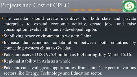 The China Pakistan Economic Corridor Cpec Opportunities And