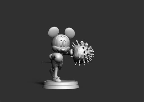 Mickey Mouse Boxing 3d Model By Bon Bon Art