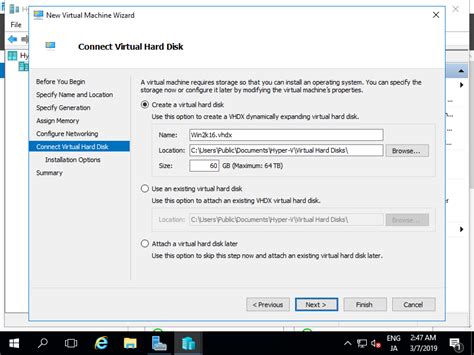 Windows Server 2016 Hyper V Create Virtual Machinewindows Server World