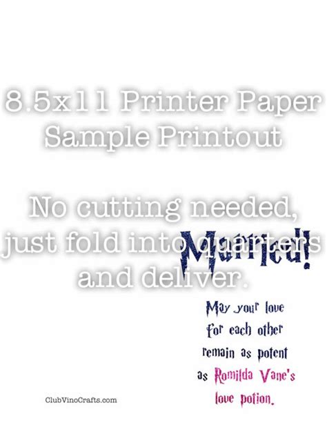 Wizard Printable Card Romilda Vanes Love Potion Instant Digital