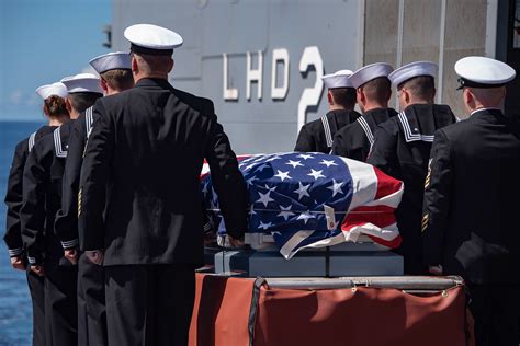 Sailors Participate In A Burial At Sea Ceremony On Board T… Flickr