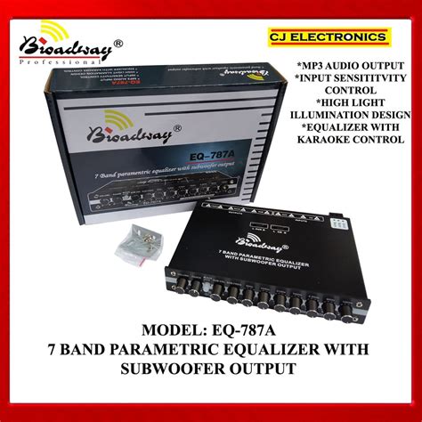 7 Band Parametric Equalizer With Subwoofer Output Eq 787a Shopee