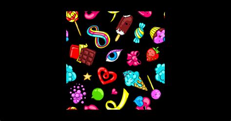 Cute Candy Fun Pattern Lilac Candy Posters And Art Prints Teepublic