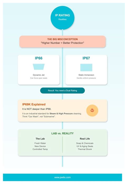 Understanding Ip Waterproof Ratings Standards Design And Real World