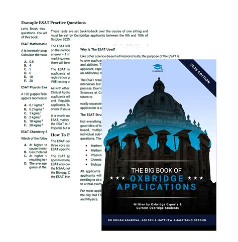 Esat Preparation Pdf Uniadmissions The Oxbridge Experts