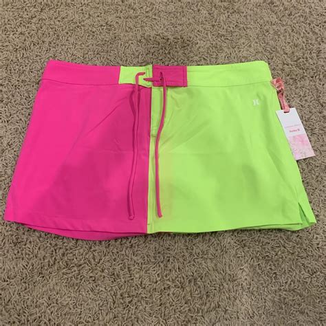Love Shack Fancy X Hurley Magenta And Lime Green Depop