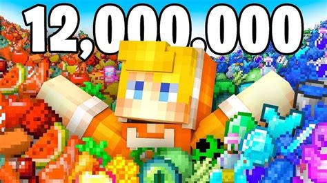 Тумка Я Собрал 12000000 Предметов за 24 ЧАСА в Майнкрафт — Видео
