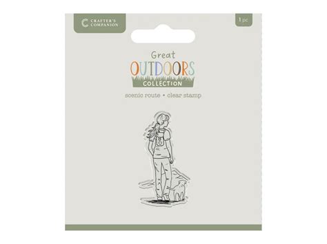 Crafters Companion The Great Outdoors Clear Acrylic Stamp Set Scenic
