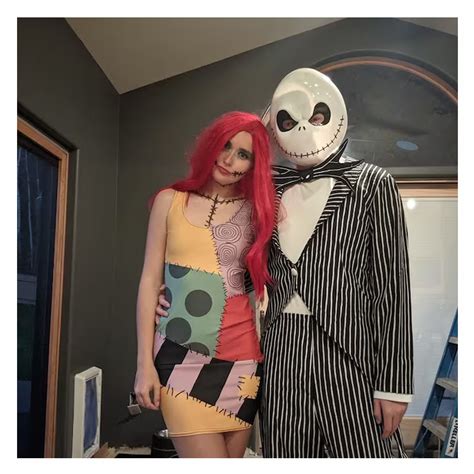Nightmare Sally Costume Skater Bodycon Dress Nightmare Before Christmas