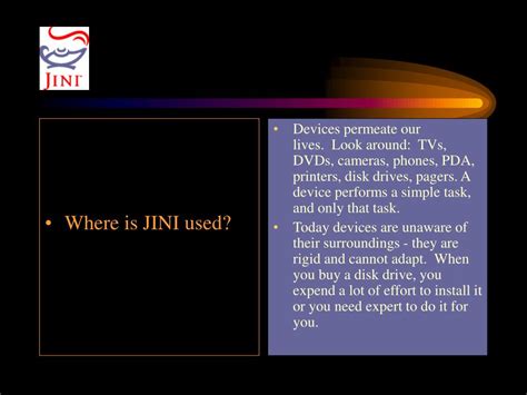 Ppt Jini Technology Powerpoint Presentation Free Download Id4624333