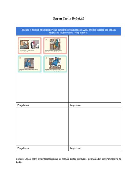 Refleksi Model Papan Cerita Reflektif Scrib Pdf