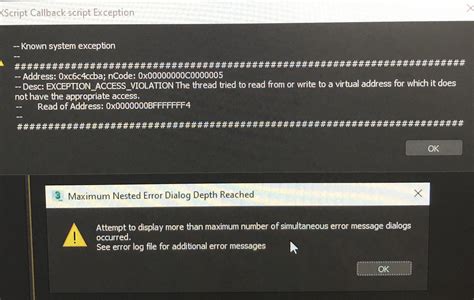 Сообщение Maxscript Callback Script Exception