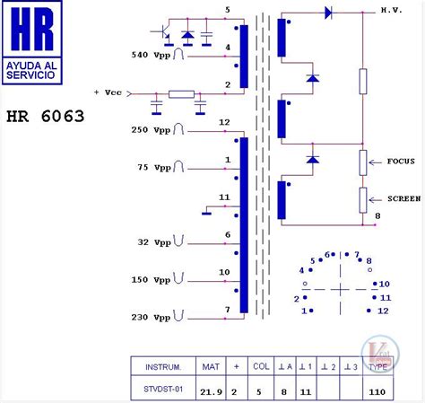 Flyback Transformer Data Sheets
