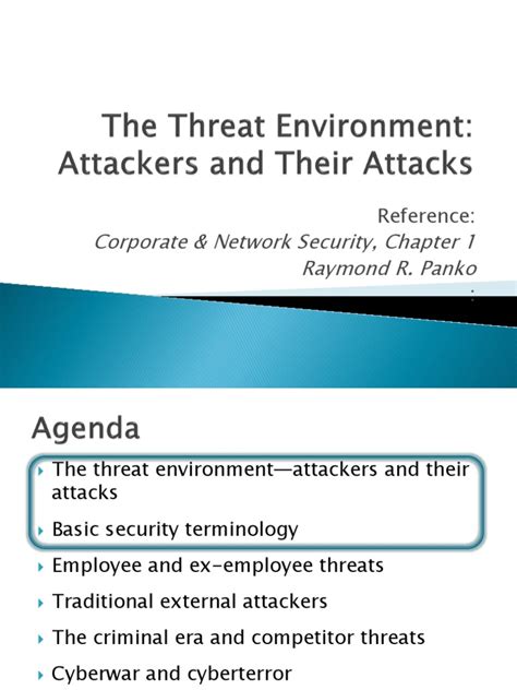 Corporate And Network Security Chapter 1 Raymond R Panko Reference