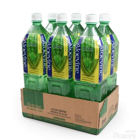 Aloevine Aloe Vera Drink Original Flavor 50 7 Fl Oz 6 Pack