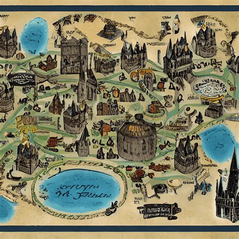 Harry Potter Map Graphic · Creative Fabrica