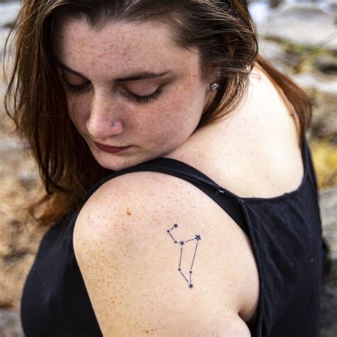 Leo Zodiac Constellation Tattoo