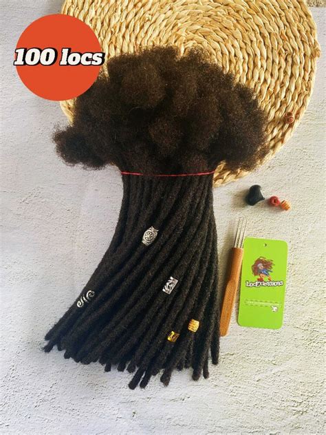 100 Locs Bundle Human Hair Loc Extensions Far From Stiff Loce Pl