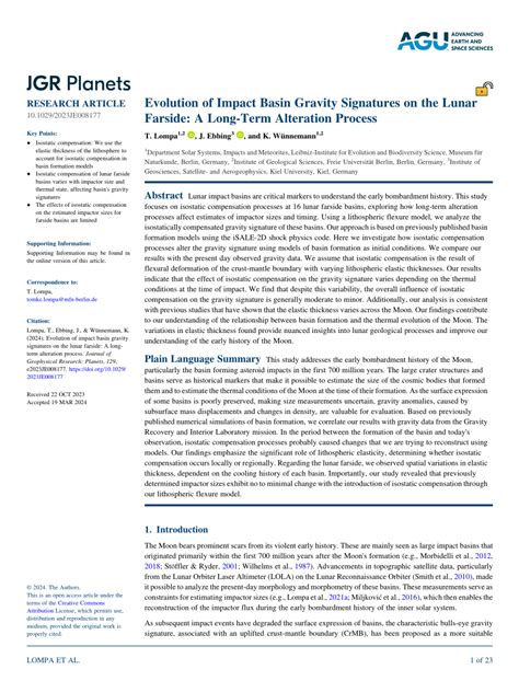 Pdf Evolution Of Impact Basin Gravity Signatures On The Lunar Farside