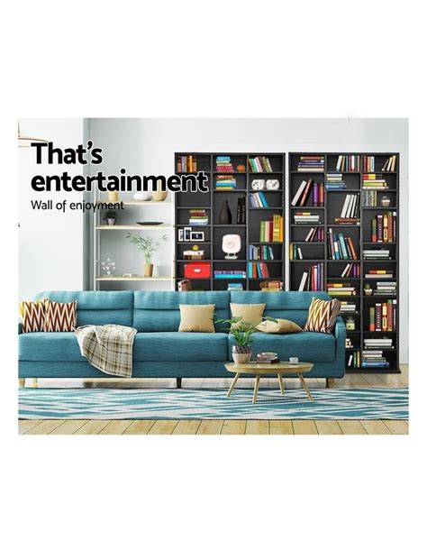 Artiss Bookshelf Cd Storage Rack In Bert Black Myer