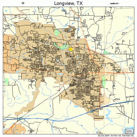 Longview Texas Street Map 4843888