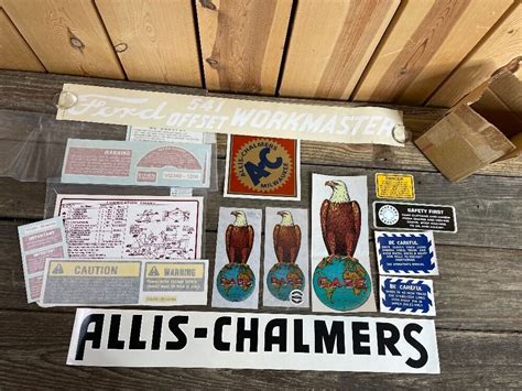 12 Allis Chamers Decal Lot Aumann Auctions Inc