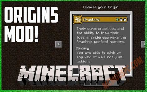 Origins Classes Mod 1165 Minecraft Pc