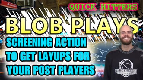 Quick Hitting Blob Plays Screening Action To Get Your Bigs One Pass Layups Basketball Xs
